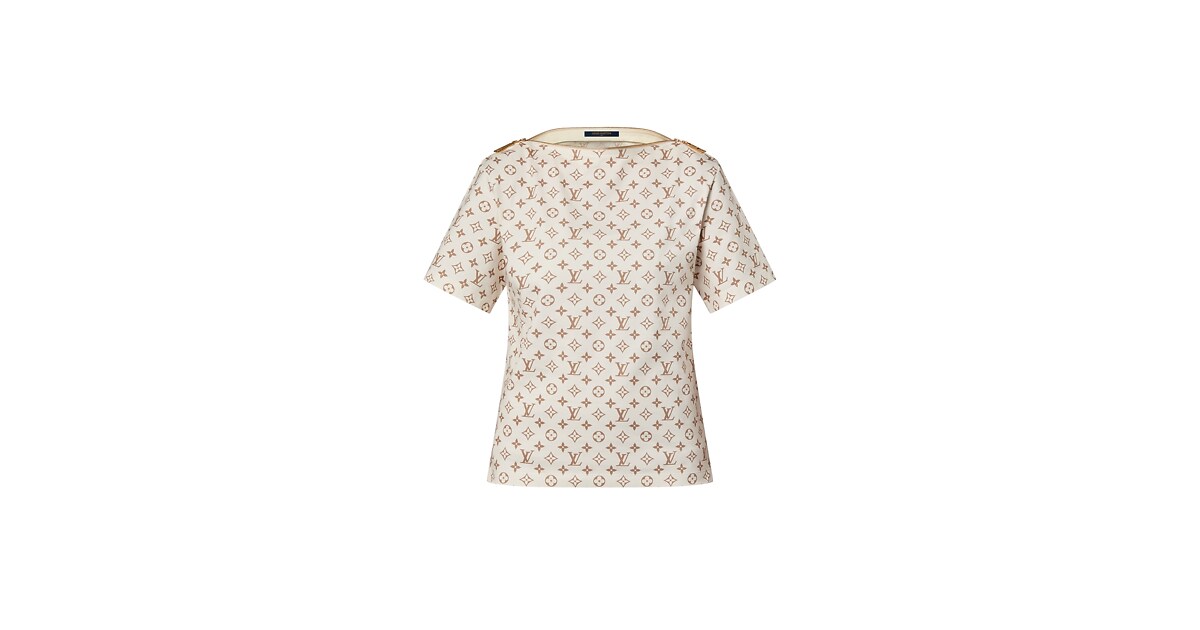 Monogram Print Bateau T-Shirt - Ready-to-Wear | LOUIS VUITTON