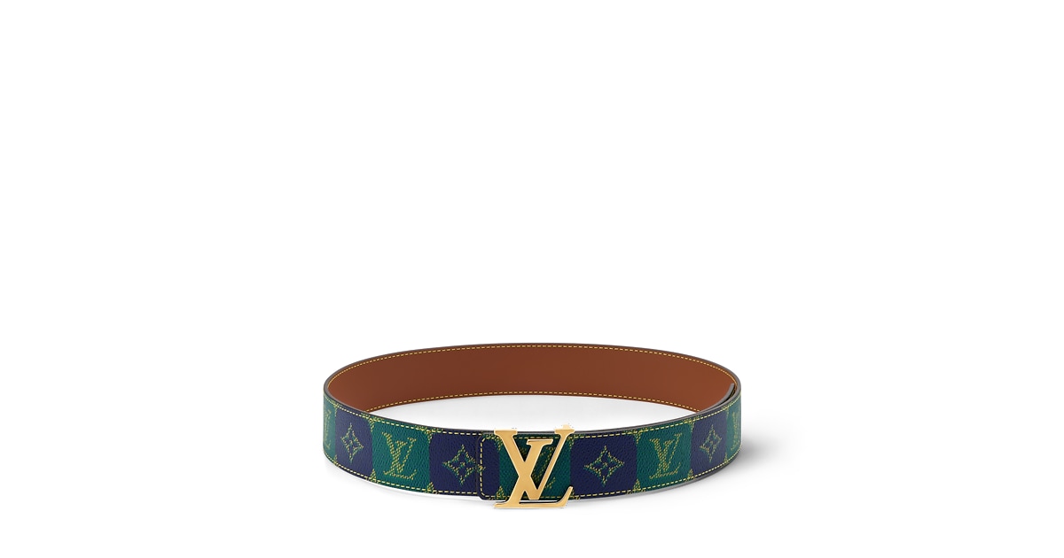 LV Initiales College Monogram Heritage 40mm Reversible Belt ...
