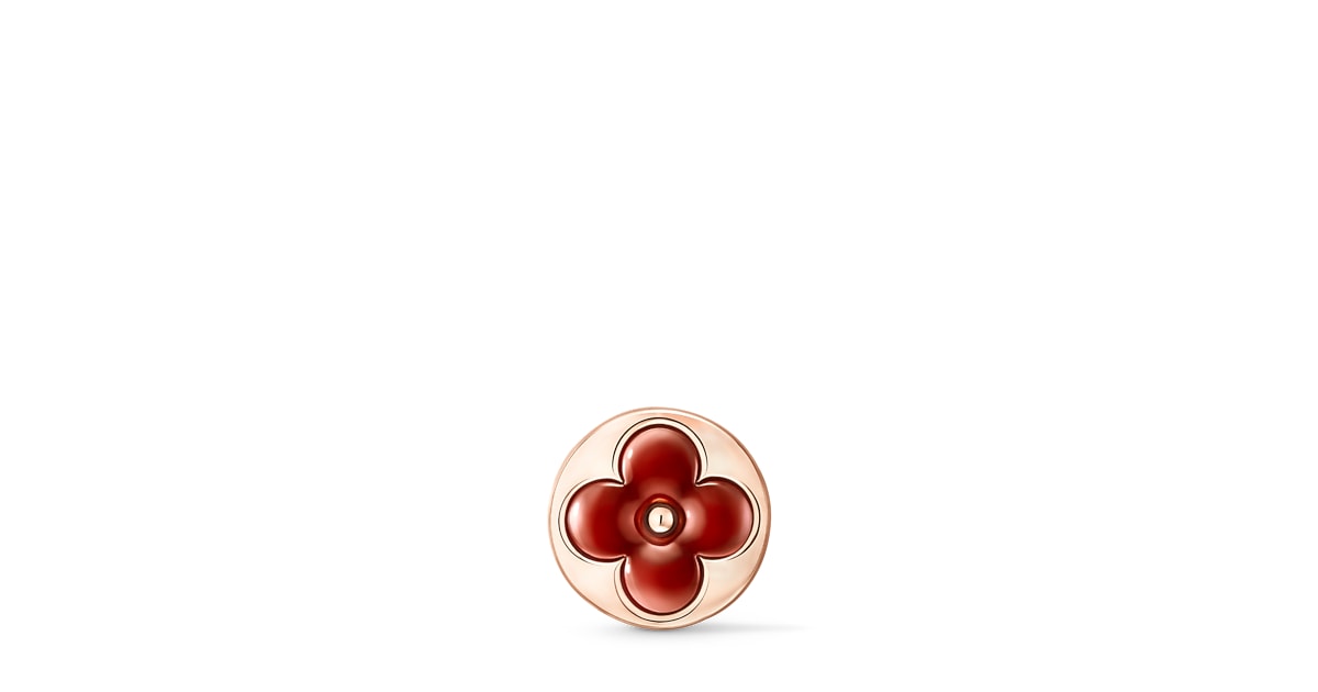 Color Blossom BB Sun Ear Stud, Pink Gold and Cornelian - Per Unit ...