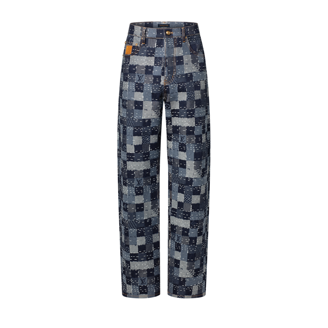 Damier Denim Skate Pants - Ready-to-Wear | LOUIS VUITTON