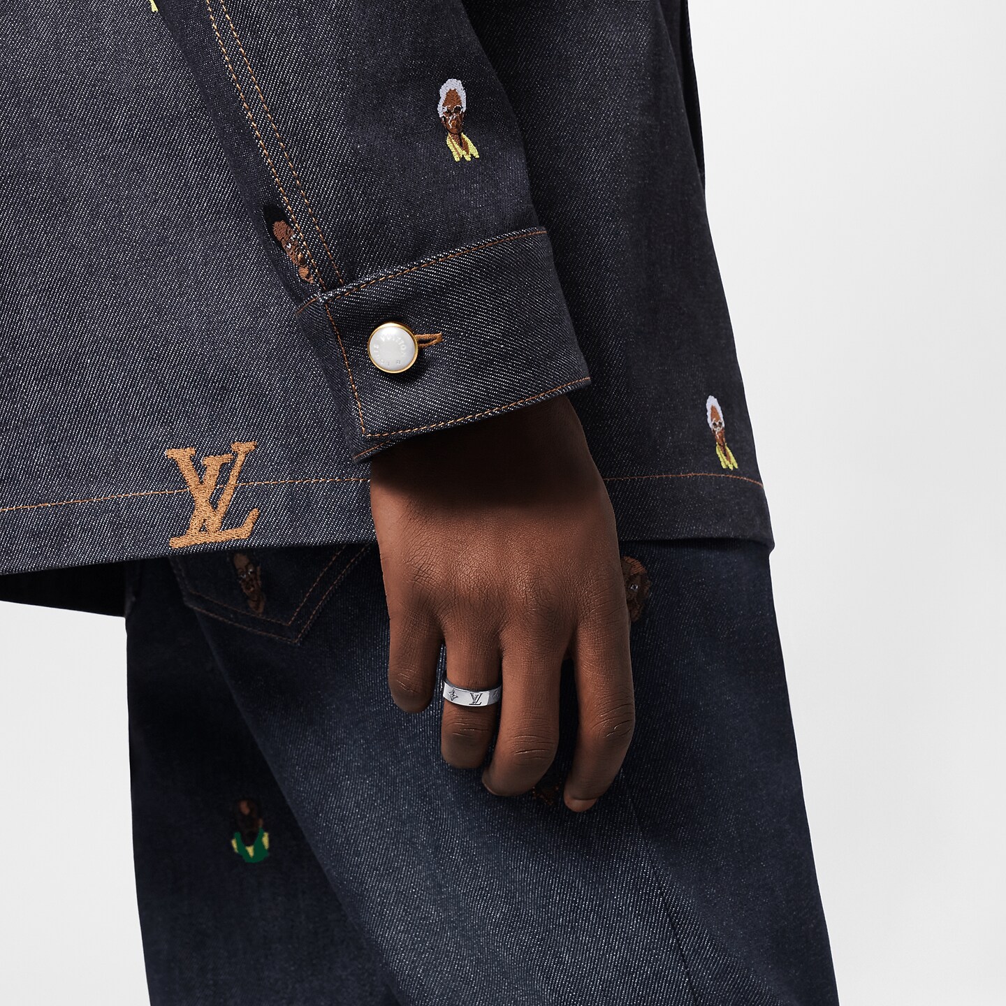 LV Mosaic Thin Ring . - Fashion Jewellery | LOUIS VUITTON