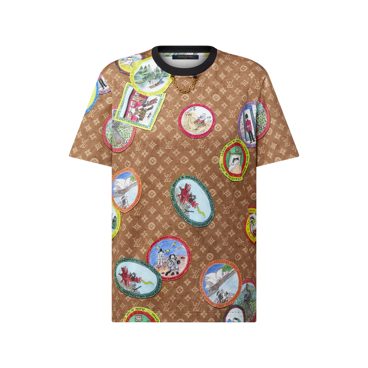 Monogram Cat Stamp T-Shirt - Ready-to-Wear | LOUIS VUITTON
