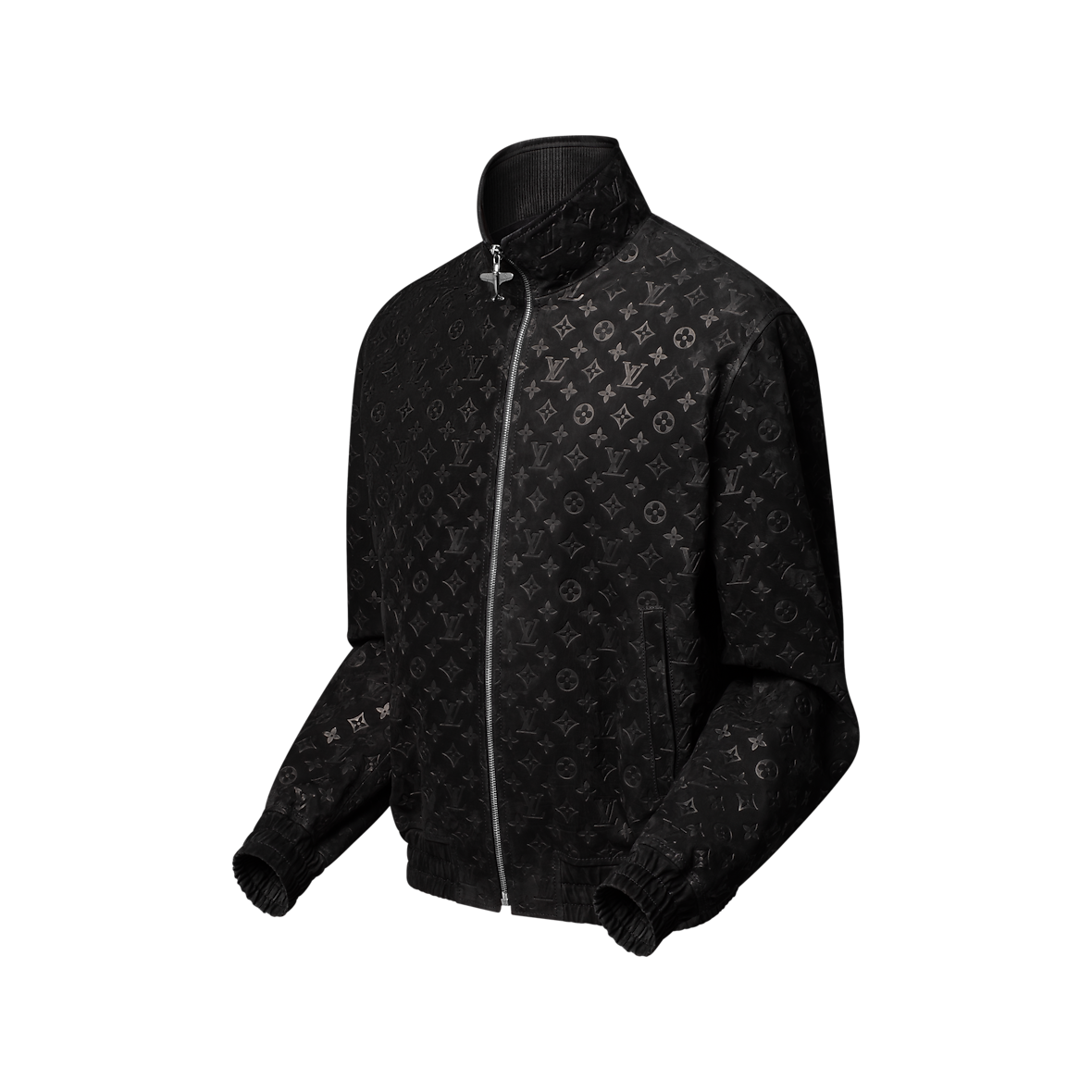 Monogram Debossed Suede Tracksuit Jacket - Ready-to-Wear | LOUIS VUITTON