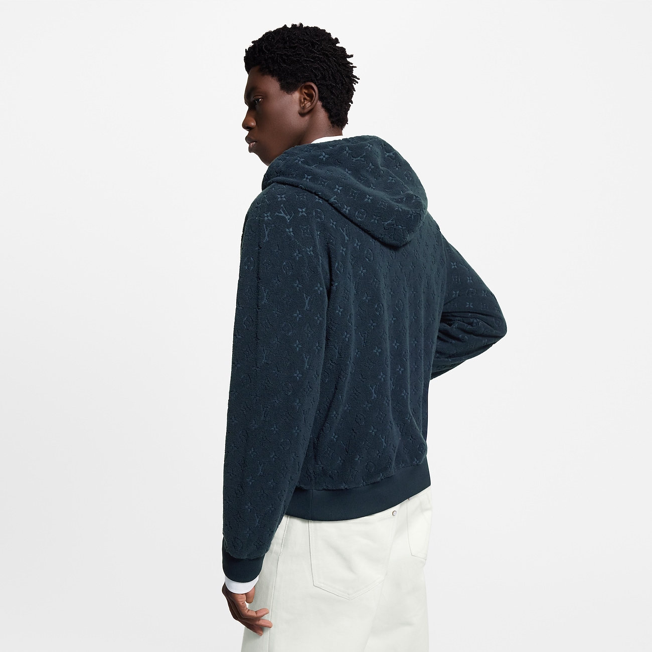 Monogram French Terry Zip-Through Hoodie - Ready-to-Wear | LOUIS VUITTON