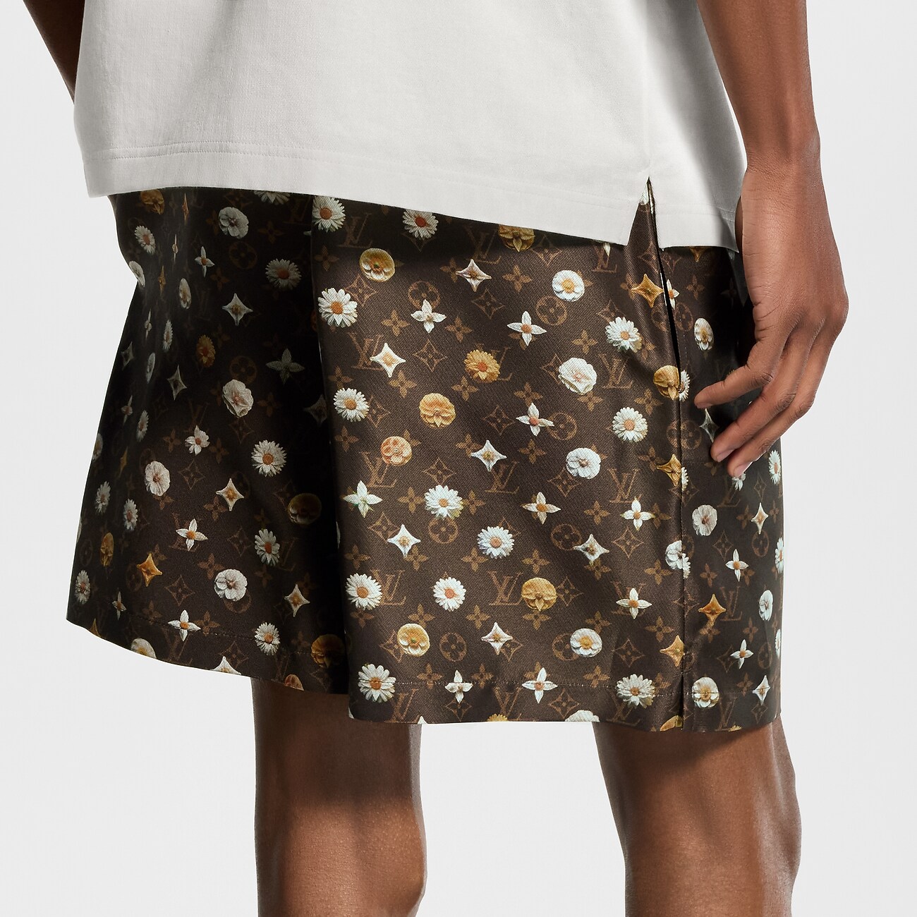Monogram Printed Silk Shorts - Ready-to-Wear | LOUIS VUITTON